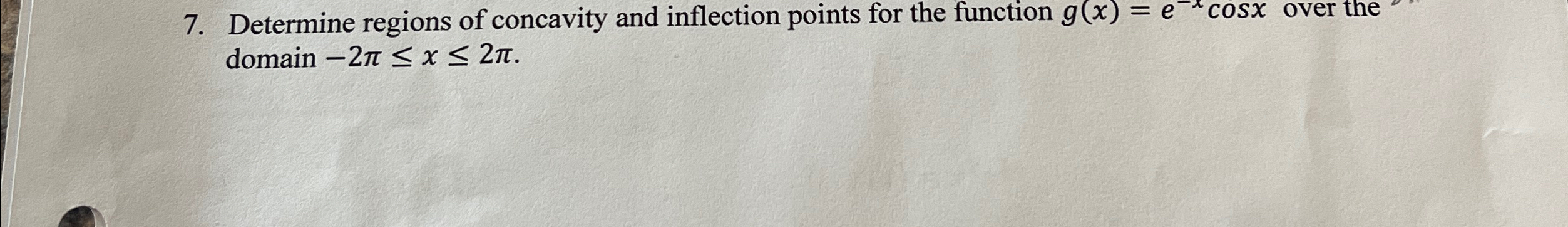 Solved Determine regions of concavity and inflection points | Chegg.com