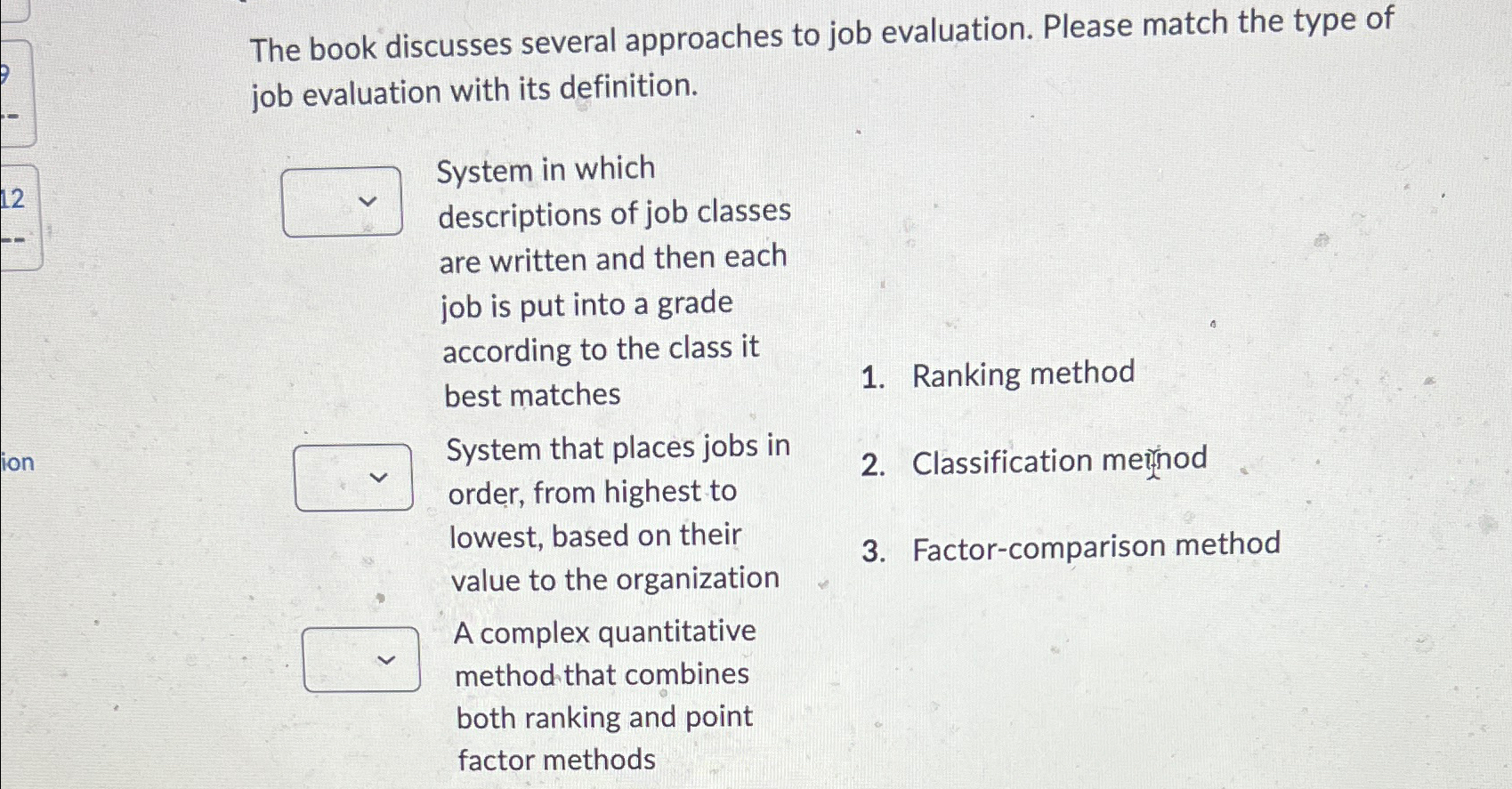 Solved The book discusses several approaches to job | Chegg.com