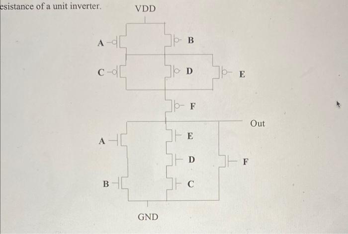 Solved The logic gate shown in the transistor level | Chegg.com