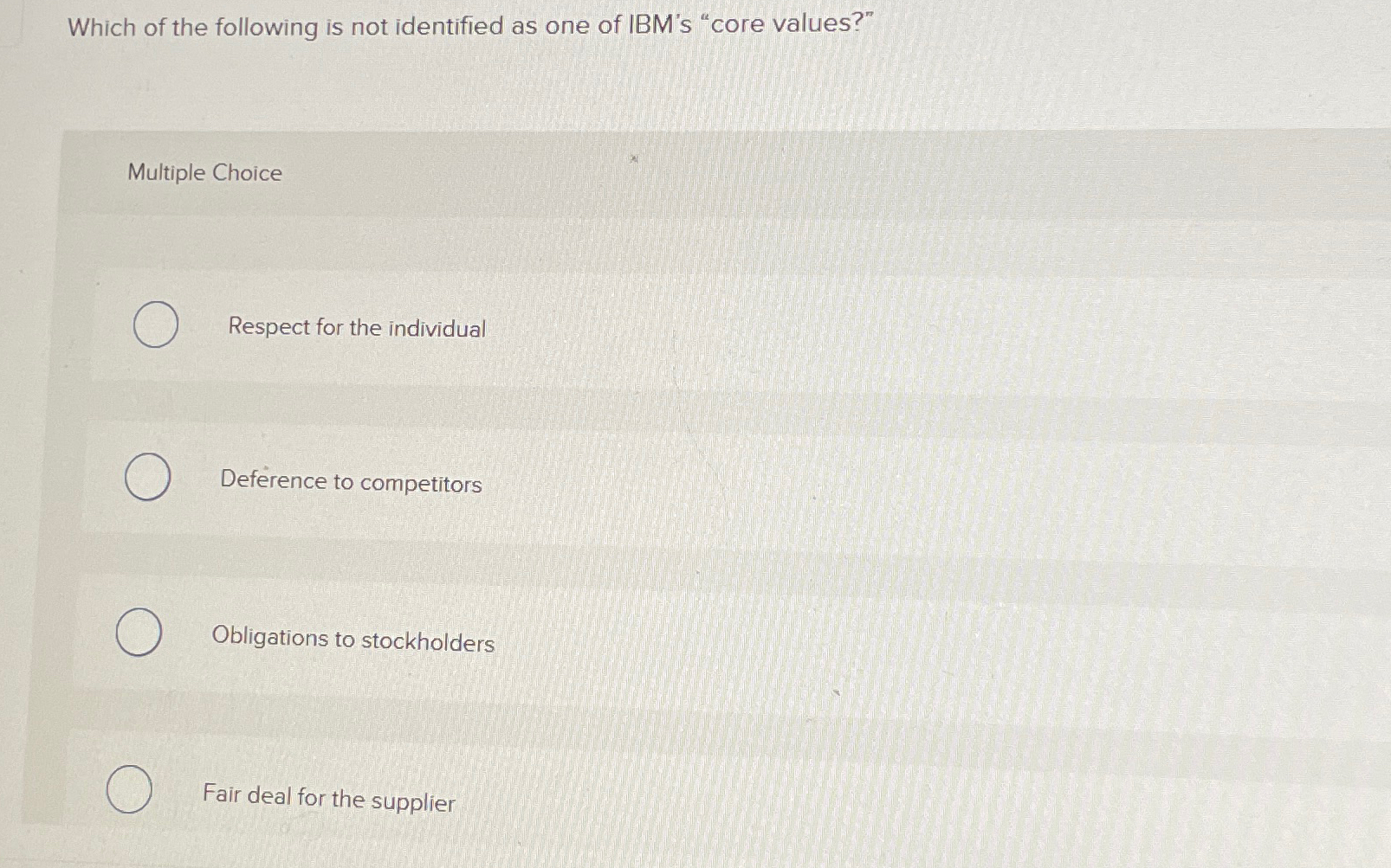 Solved Which of the following is not identified as one of | Chegg.com