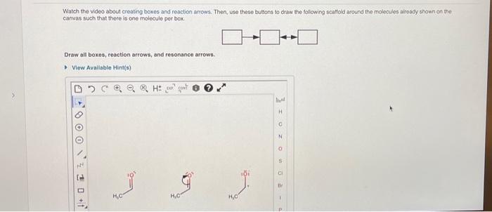 Watch the video about creating boxes and reaction | Chegg.com