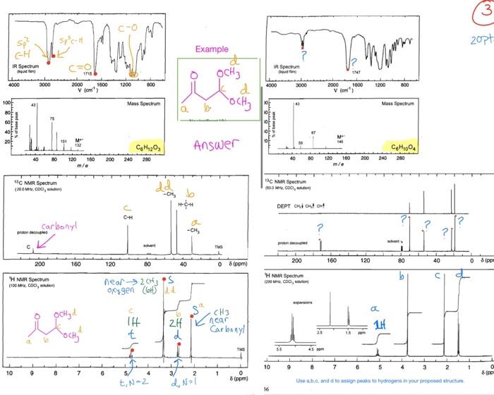 3 Problems: Propose a structure for each problem. | Chegg.com