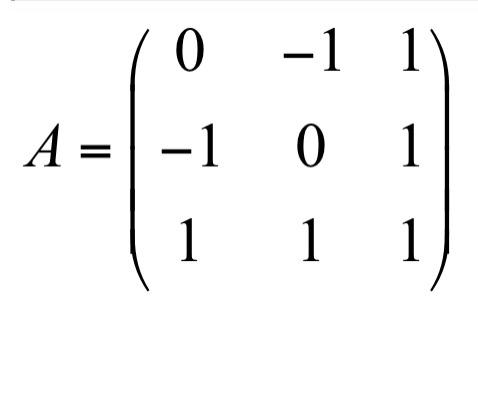 Solved Calculate the characteristic values of the matrix | Chegg.com