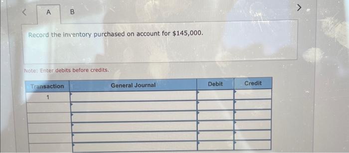 Solved A company purchased inventory on account for | Chegg.com