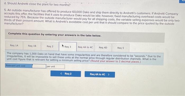 Solved Problem 13-18 (Static) Relevant Cost Analysis in a | Chegg.com