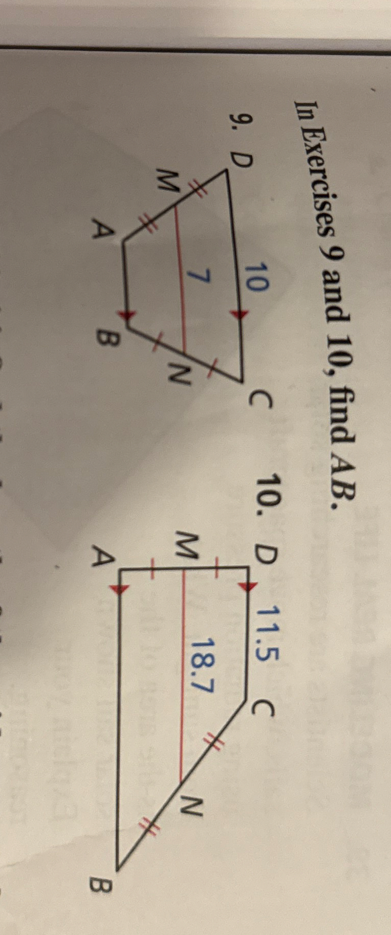 Solved In Exercises 9 ﻿and 10, ﻿find AB. 10.Find only 10. | Chegg.com