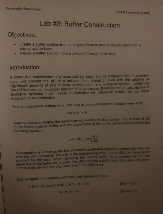 Solved Name: Buffer Calculation Sheet Buffer: _HE PES Conc.: | Chegg.com
