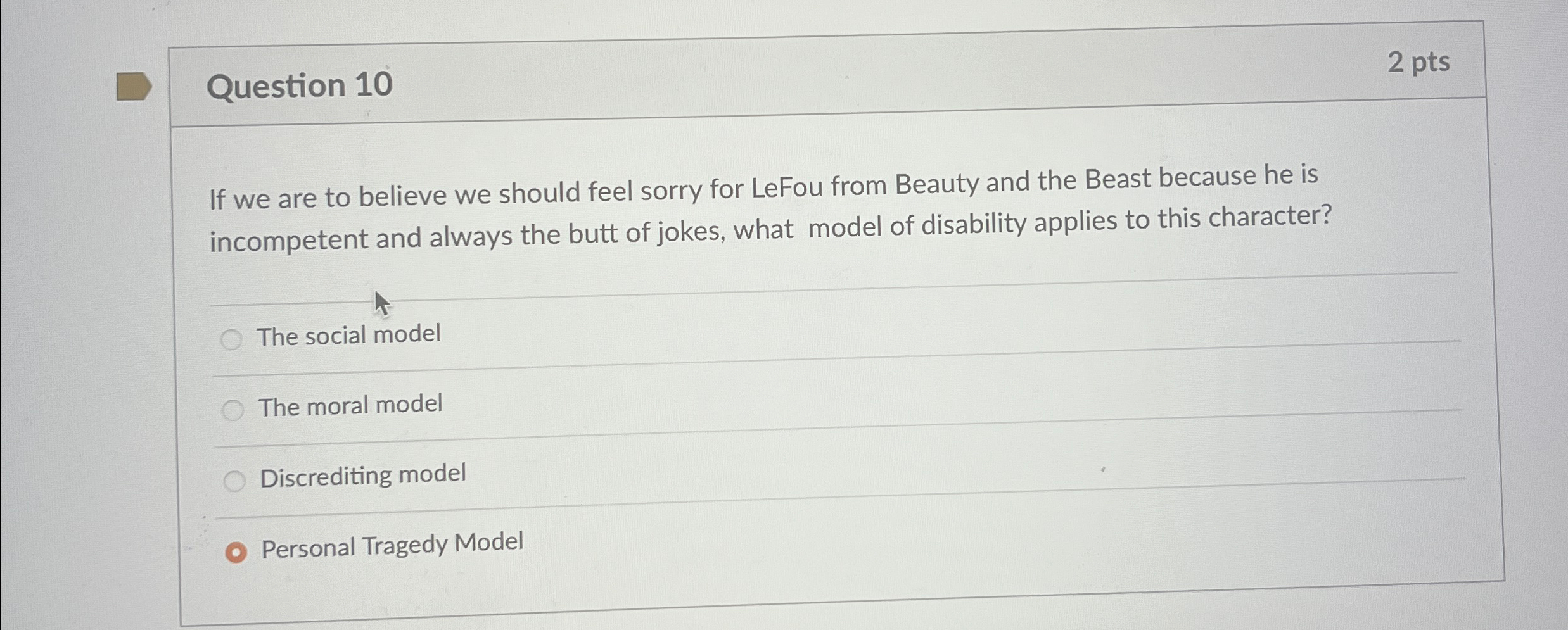 Solved Question 102ptsIf we are to believe we should feel | Chegg.com