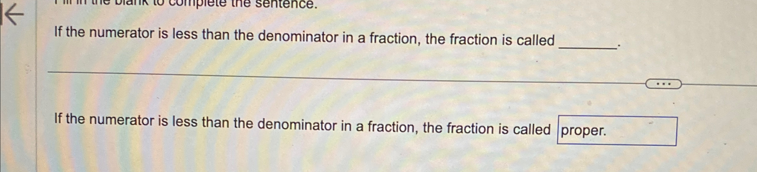 Solved If the numerator is less than the denominator in a | Chegg.com
