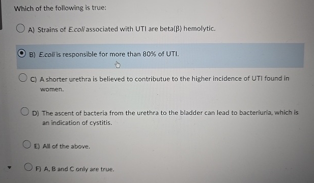 Solved Which of the following is true:\geoquad A) ﻿Strains | Chegg.com