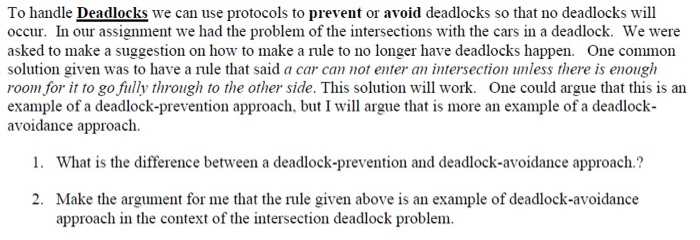 Solved To Handle Deadlocks We Can Use Protocols To Prevent 