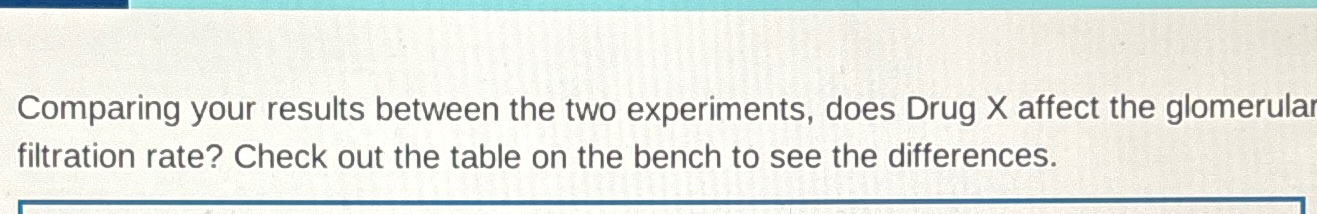 Solved Comparing your results between the two experiments, | Chegg.com