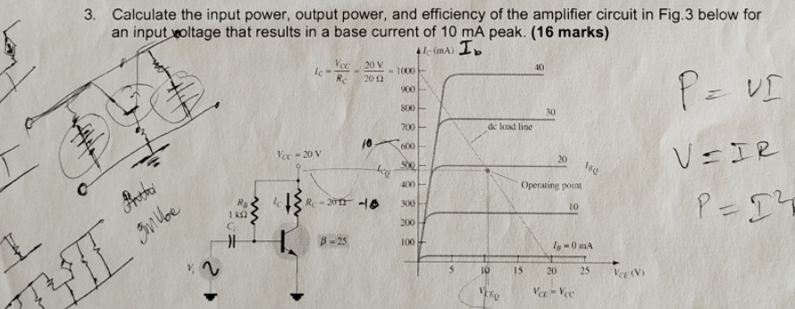 Solved 3 calculate The Input Power Output Power And 2368