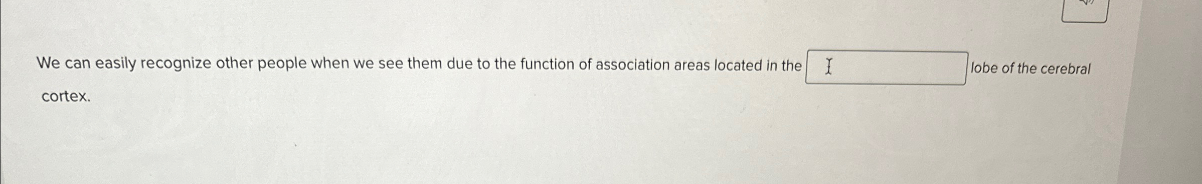 Solved We can easily recognize other people when we see them | Chegg.com