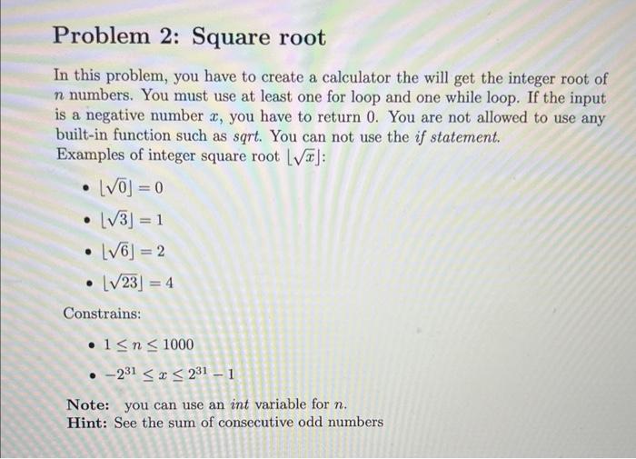 Solved In this problem, you have to create a calculator the | Chegg.com