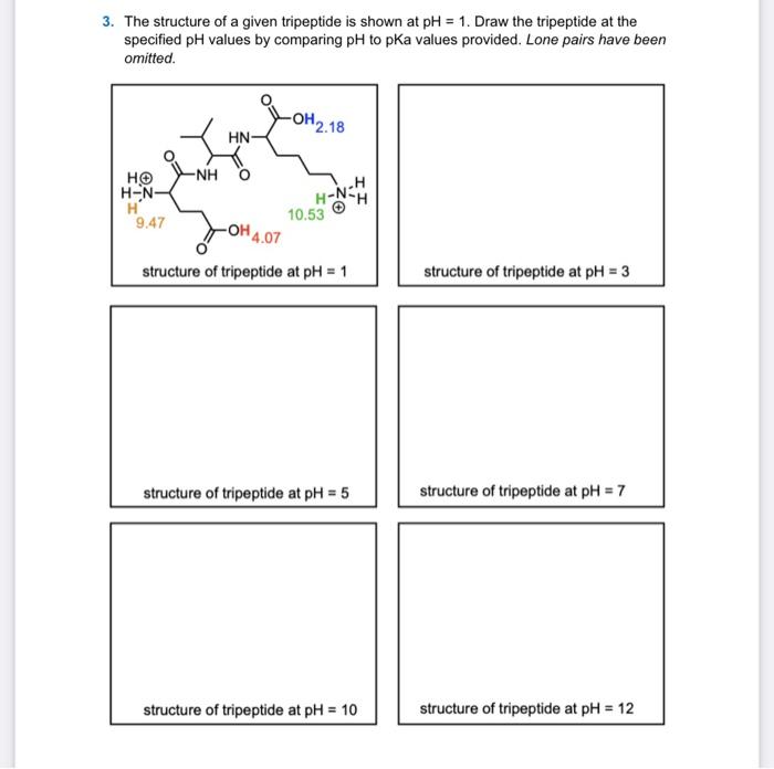 Solved 3. The structure of a given tripeptide is shown at | Chegg.com