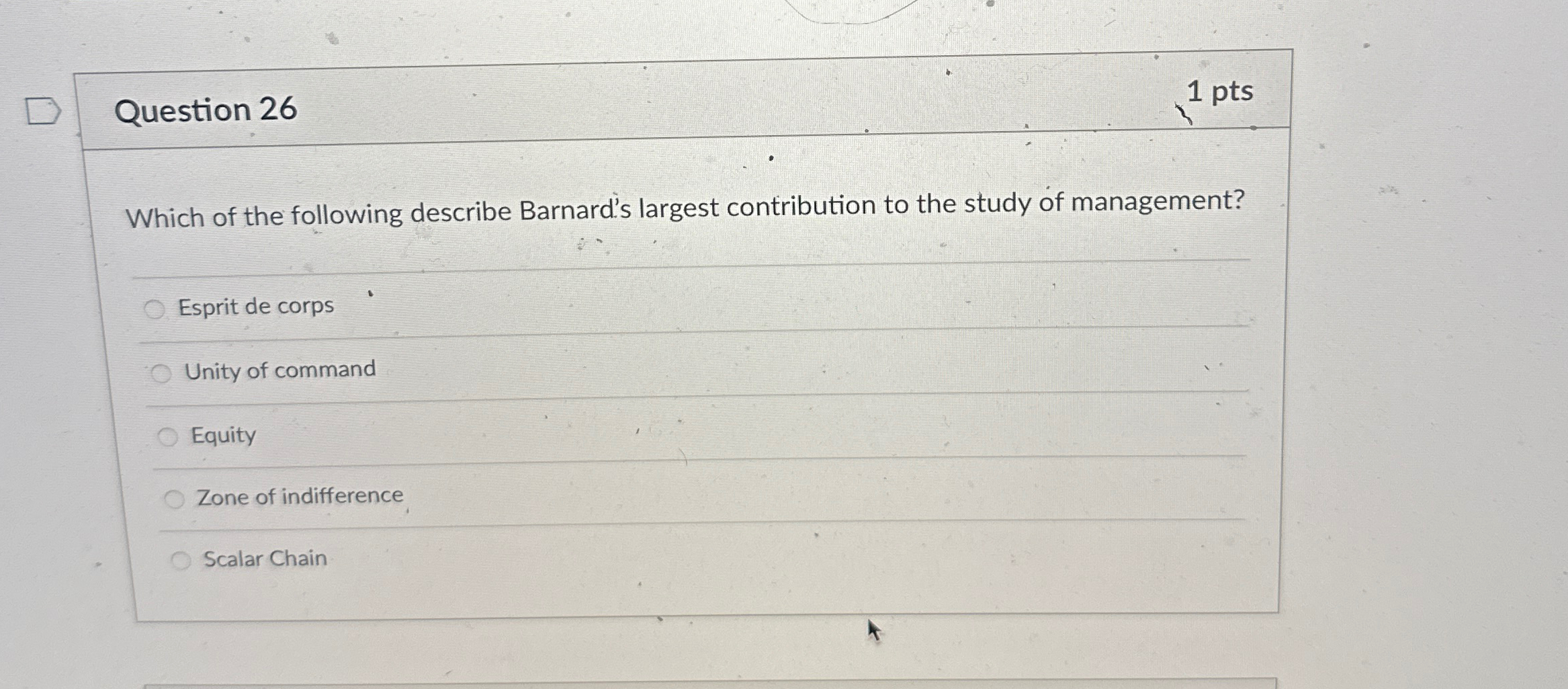 Solved Question 261 ﻿ptsWhich of the following describe | Chegg.com