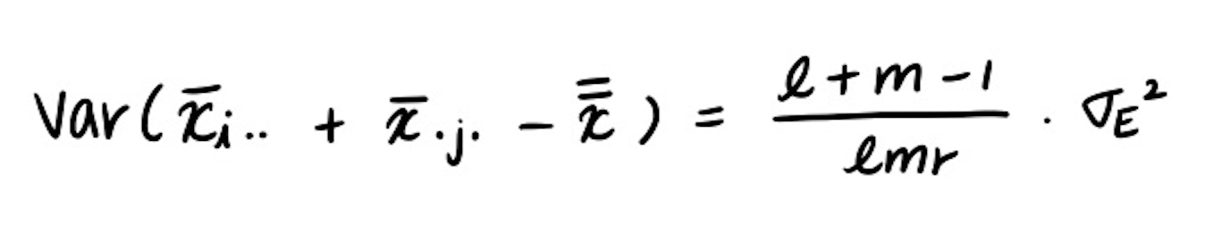 Solved Prove the following for two-way ANOVA with | Chegg.com