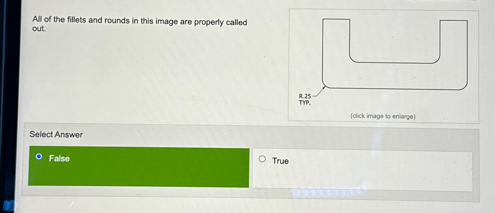 All of the fillets and rounds in this image are | Chegg.com
