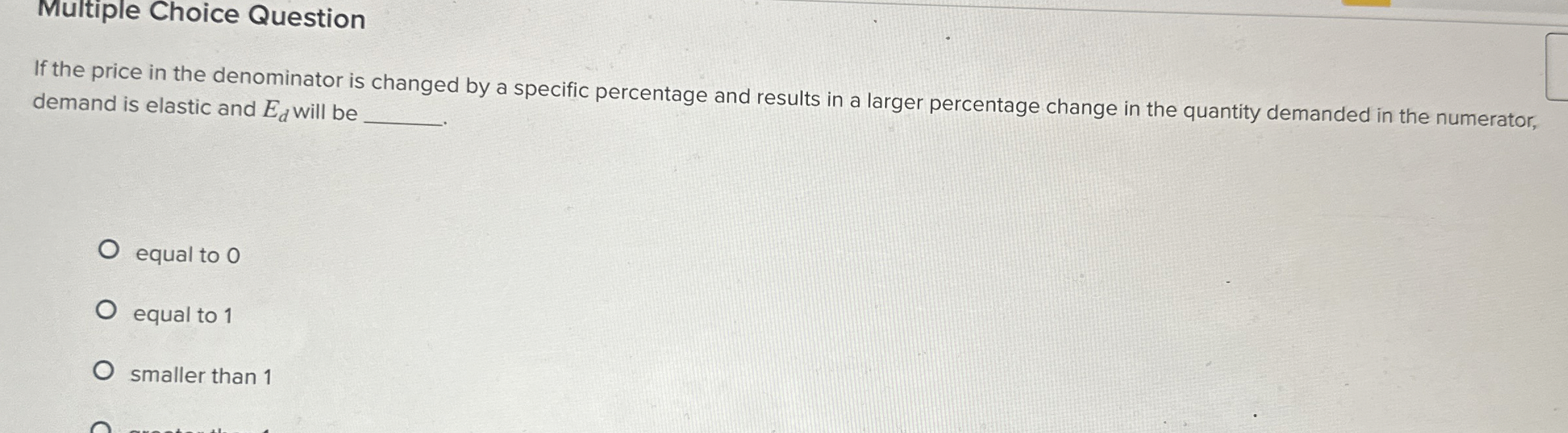 High Quality SOLUTION Multiple Choice QuestionIf the price in the | Chegg.com