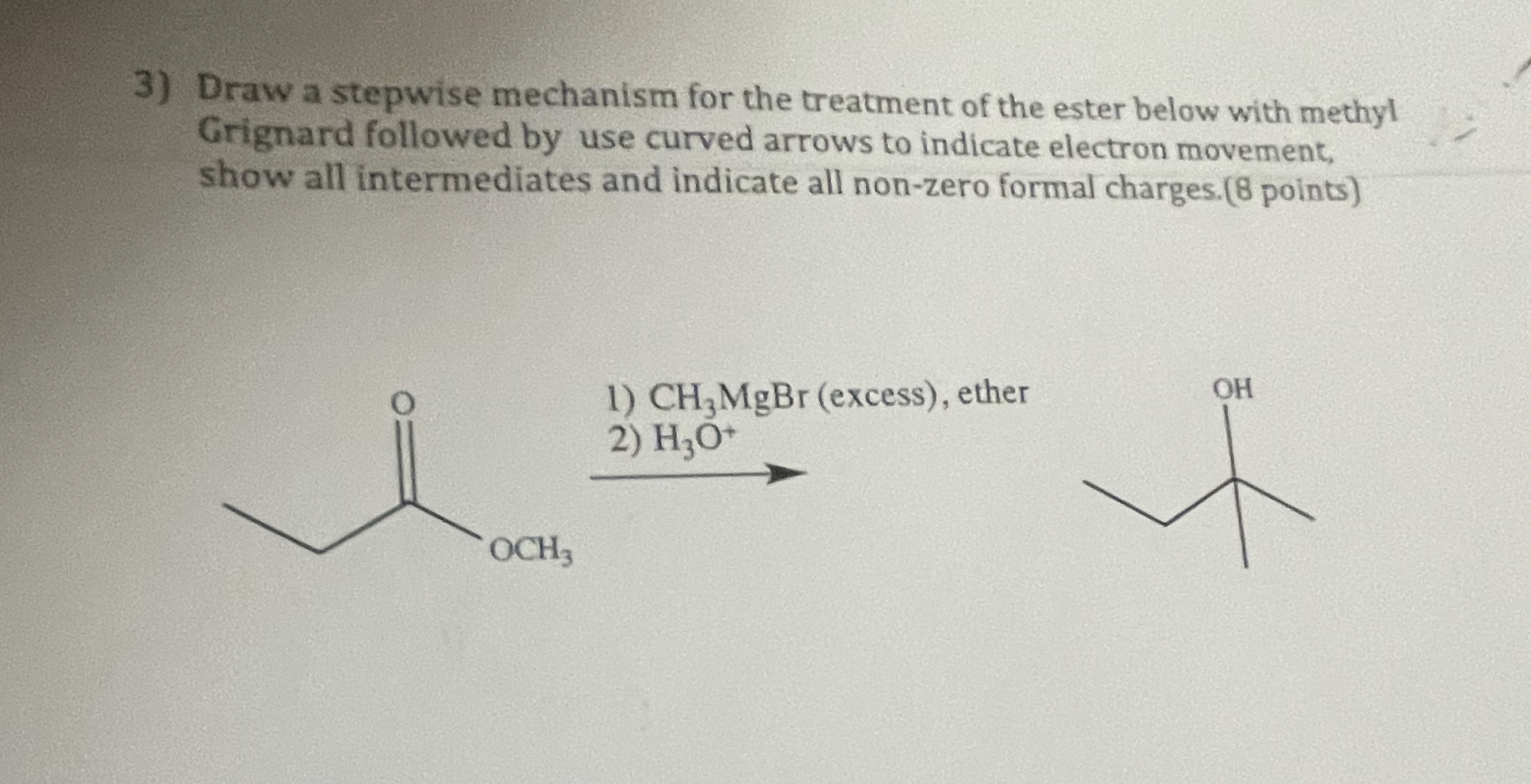 Solved Draw a stepwise mechanism for the treatment of the | Chegg.com