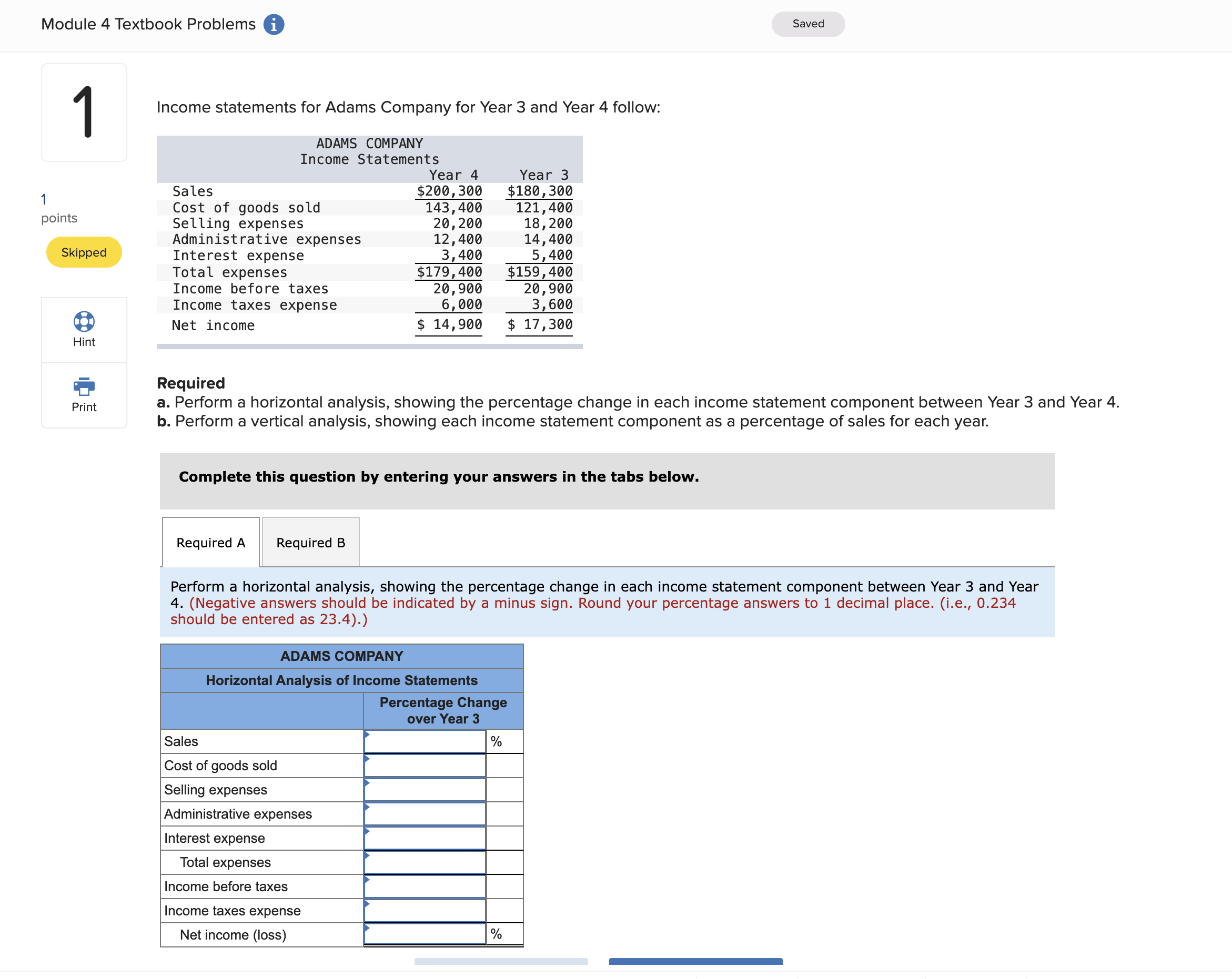 Solved Module 4 ﻿Textbook ProblemsSaved11 | Chegg.com