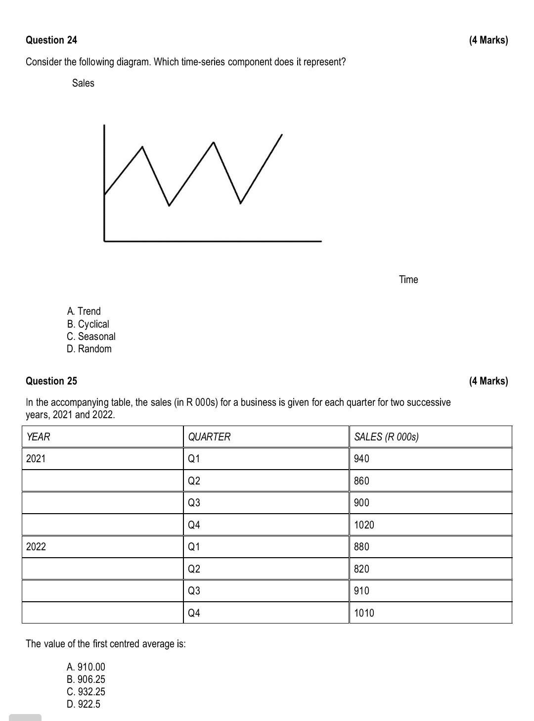 Solved Question 24 Consider the following diagram. Which | Chegg.com