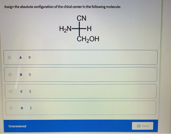 Solved Assign the absolute configuration of the chiral | Chegg.com