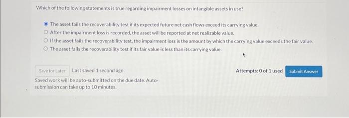 Solved Which of the following statements is true regarding | Chegg.com