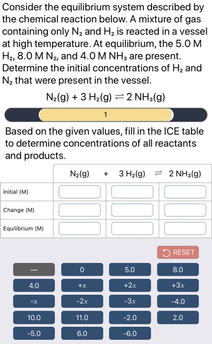Solved: Consider The Equilibrium System Described By The C... | Chegg.com