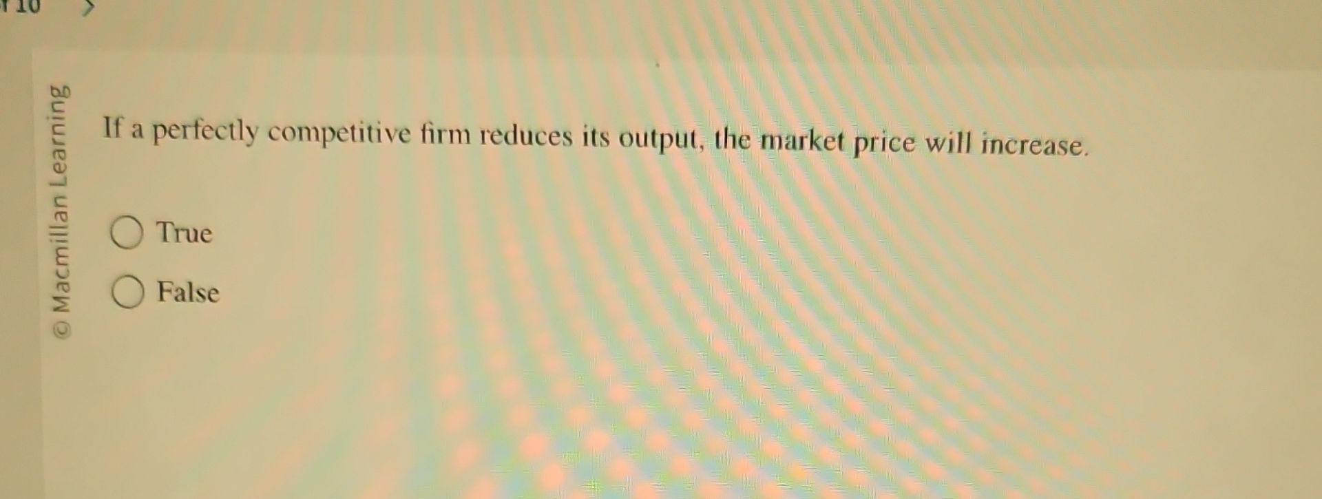 Solved If a perfectly competitive firm reduces its output, | Chegg.com