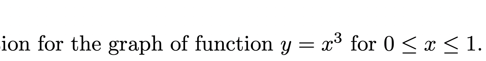 Solved Find a parametrization for the graph of function y=x3 | Chegg.com