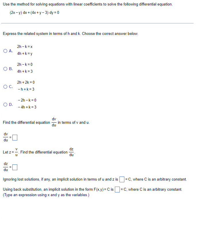 Solved Use the method for solving equations with linear | Chegg.com