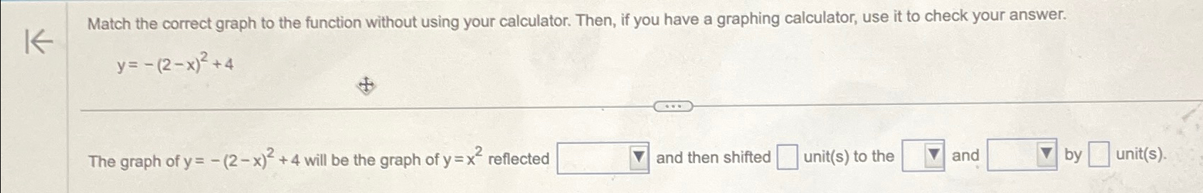Solved Match the correct graph to the function without using | Chegg.com