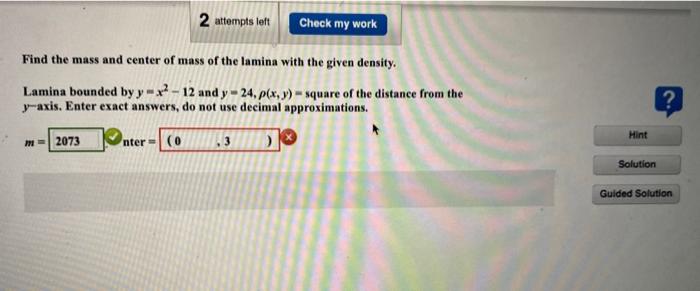 Solved check the center how to solve it by steps, Ive | Chegg.com