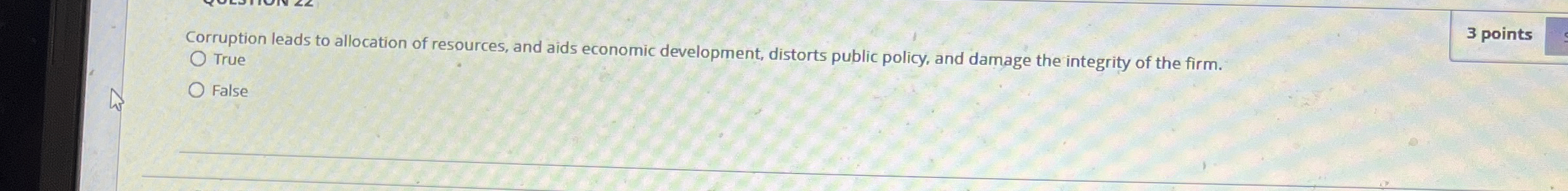 Solved Corruption leads to allocation of resources, and aids | Chegg.com