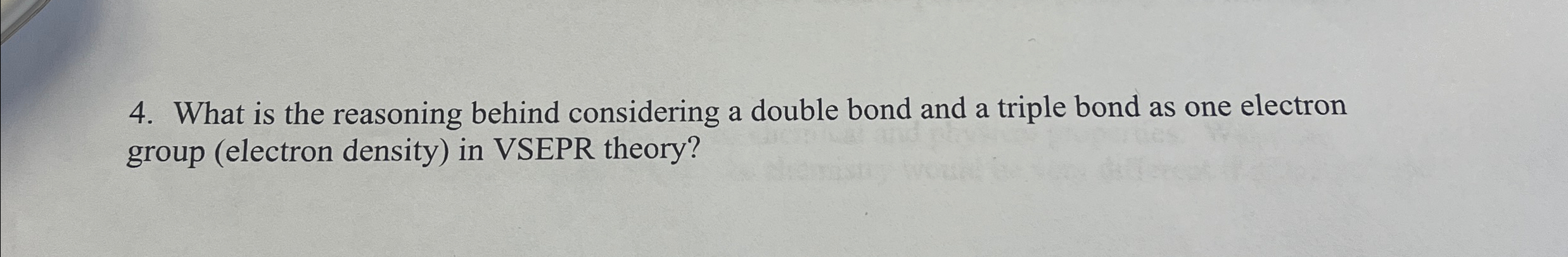 Solved What is the reasoning behind considering a double | Chegg.com