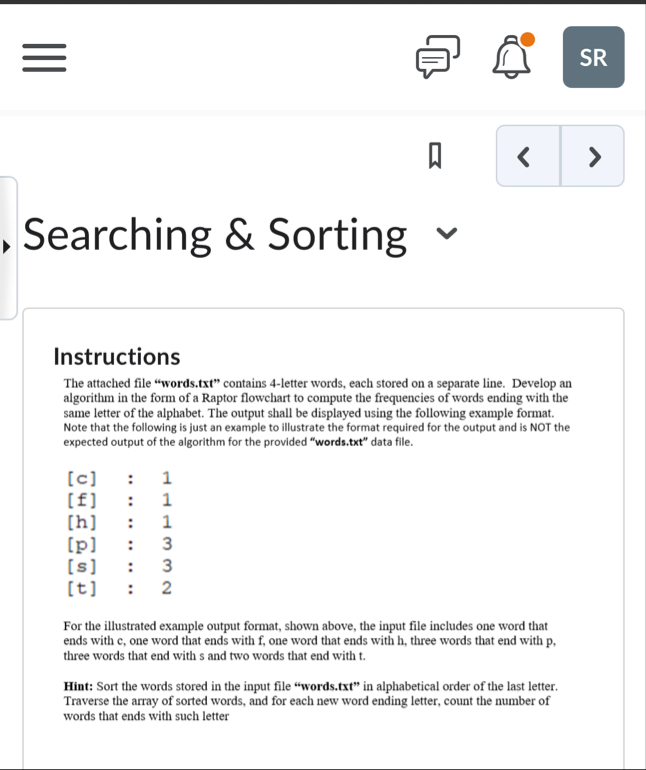 Solved SeSearching Searching Searching & | Chegg.com
