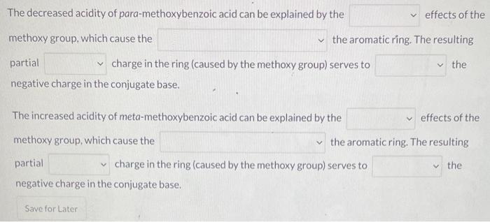 Solved 1) inductive or resonance2) donation of electron | Chegg.com
