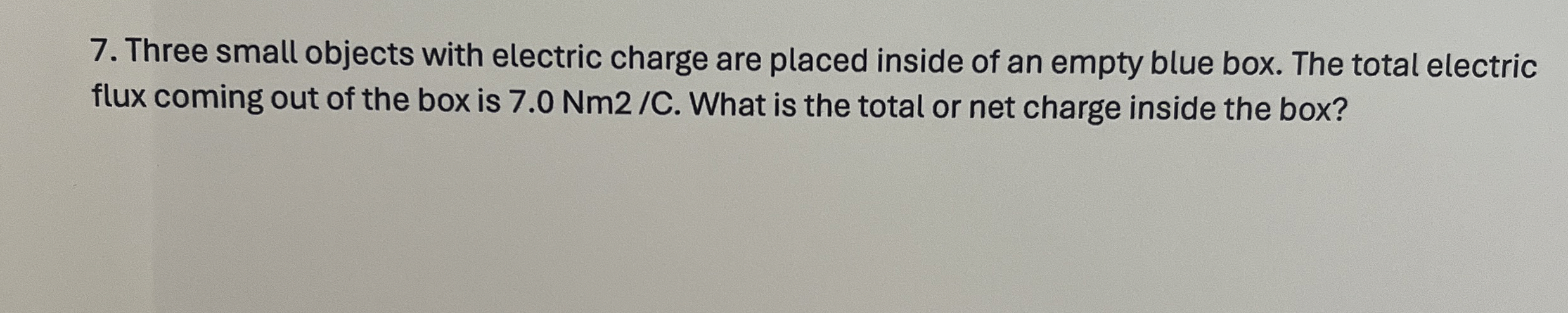 Solved Three small objects with electric charge are placed | Chegg.com