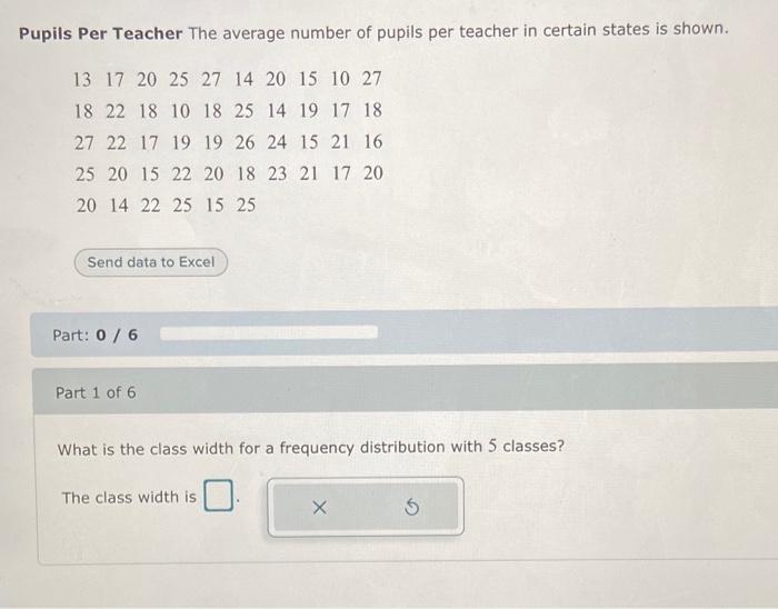 Solved what is the class width for a frequency distribution | Chegg.com