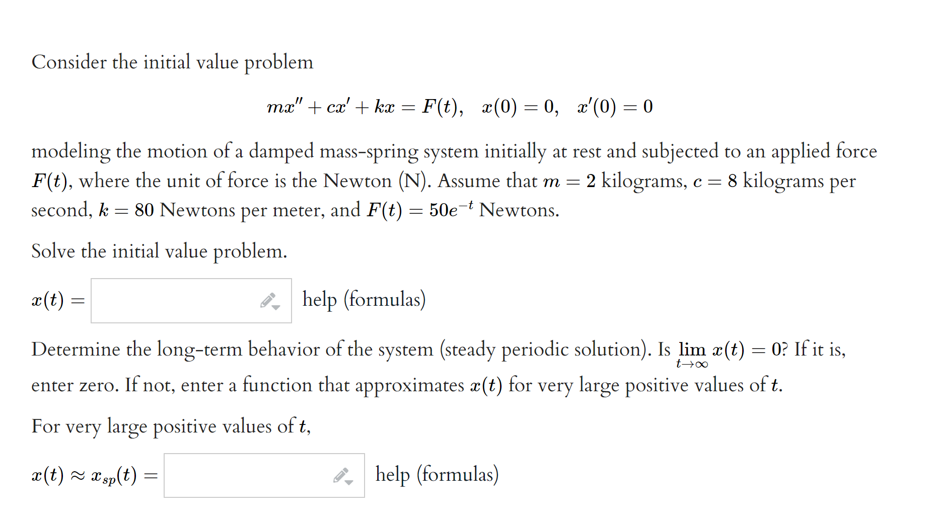 Solved Consider the initial value | Chegg.com