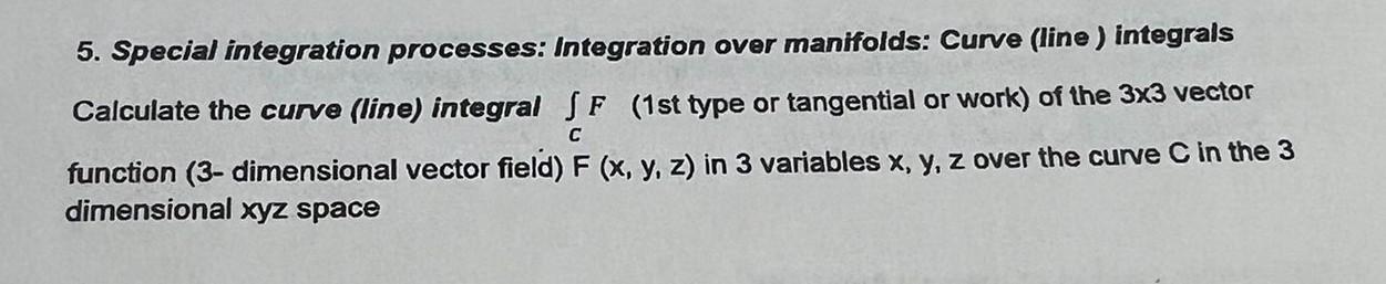 Solved 5. Special integration processes: Integration over | Chegg.com