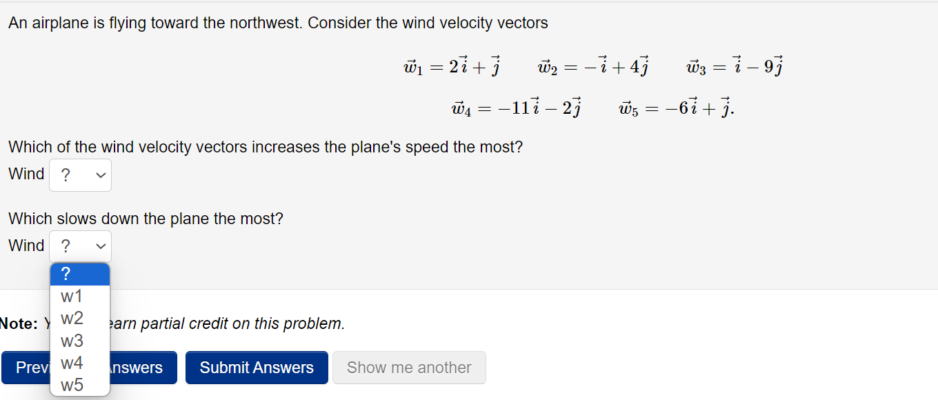 Solved help me pick w1 ﻿or w2 ﻿or w3 ﻿or w4 ﻿or w5 | Chegg.com