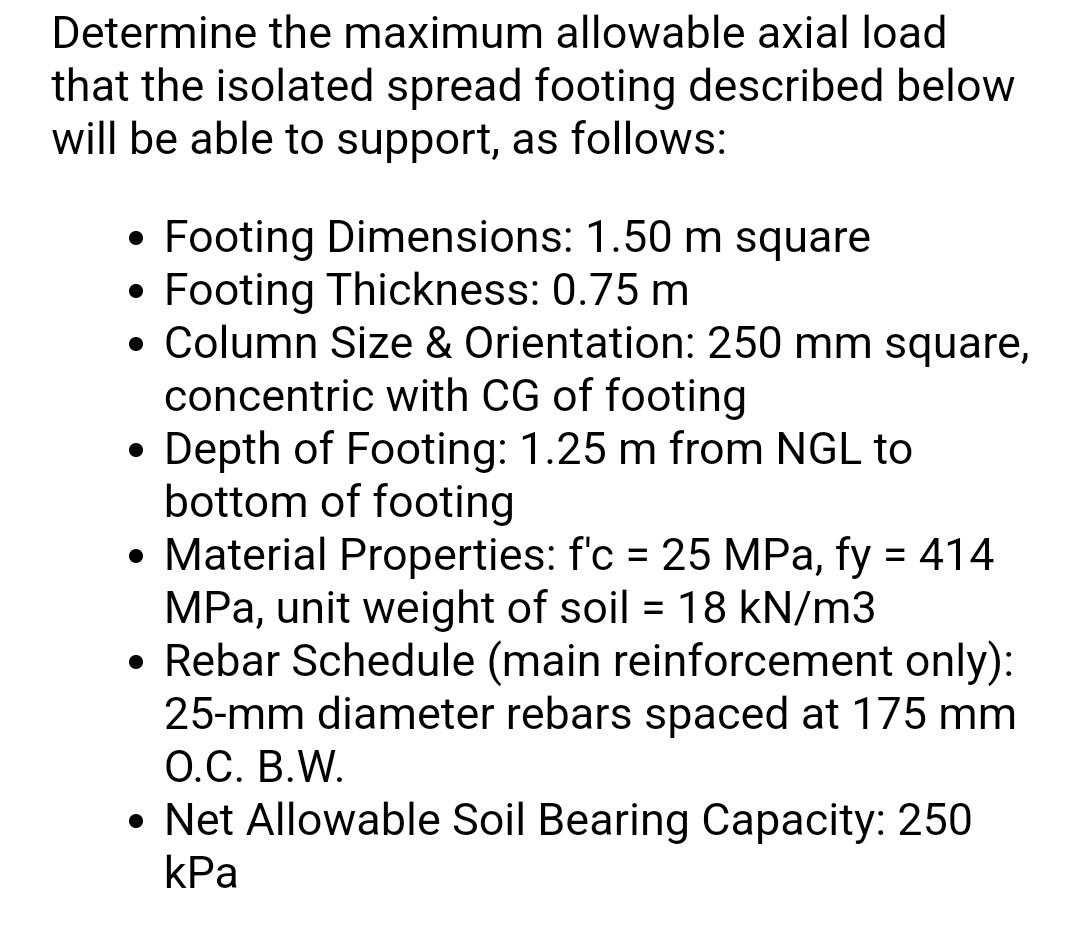 Solved Determine the maximum allowable axial load that the | Chegg.com