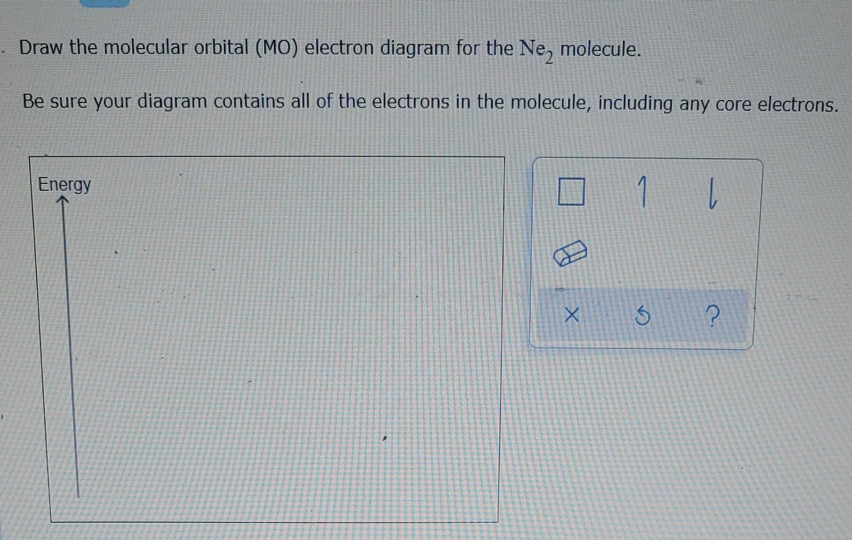 Solved · Draw the molecular orbital (MO) electron diagram | Chegg.com