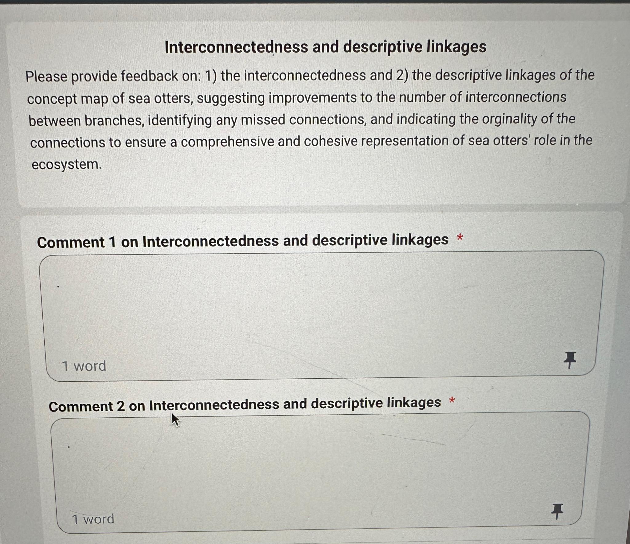 Solved Interconnectedness and descriptive linkagesPlease | Chegg.com