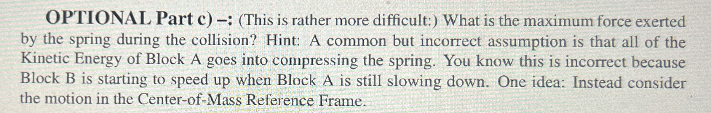 Solved OPTIONAL Part c) -: (This is rather more difficult:) | Chegg.com
