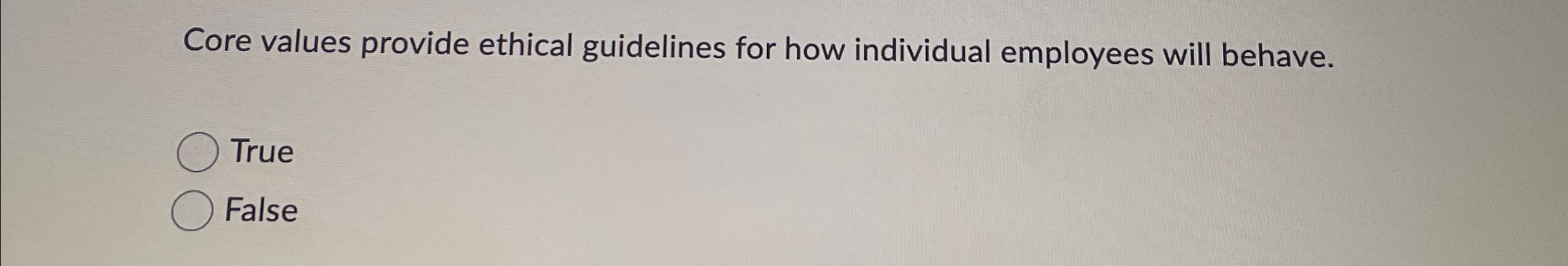 Solved Core values provide ethical guidelines for how | Chegg.com