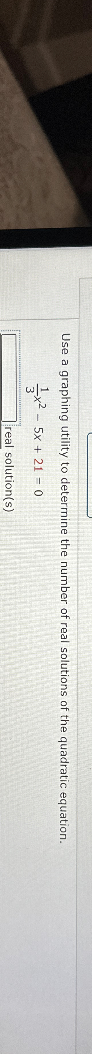 Solved Use a graphing utility to determine the number of | Chegg.com